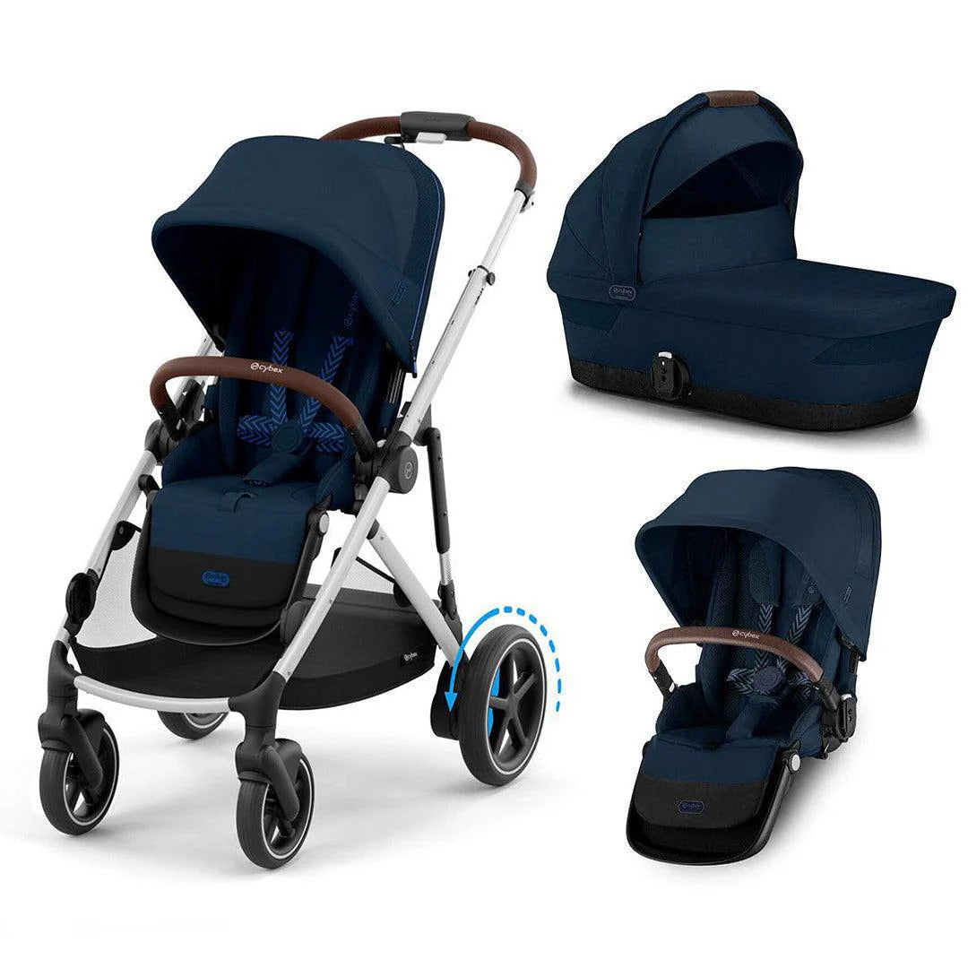 Cybex eGazelle S Twin/Double (2 seats, 1 carrycot) - Ocean Blue – My ...