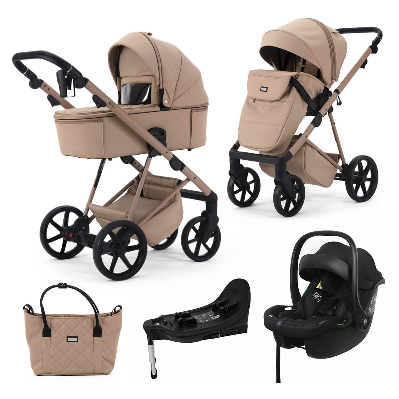 Mee-Go Milano Natura 3-in-1 Plus Base Travel System - Camel – My Baby ...